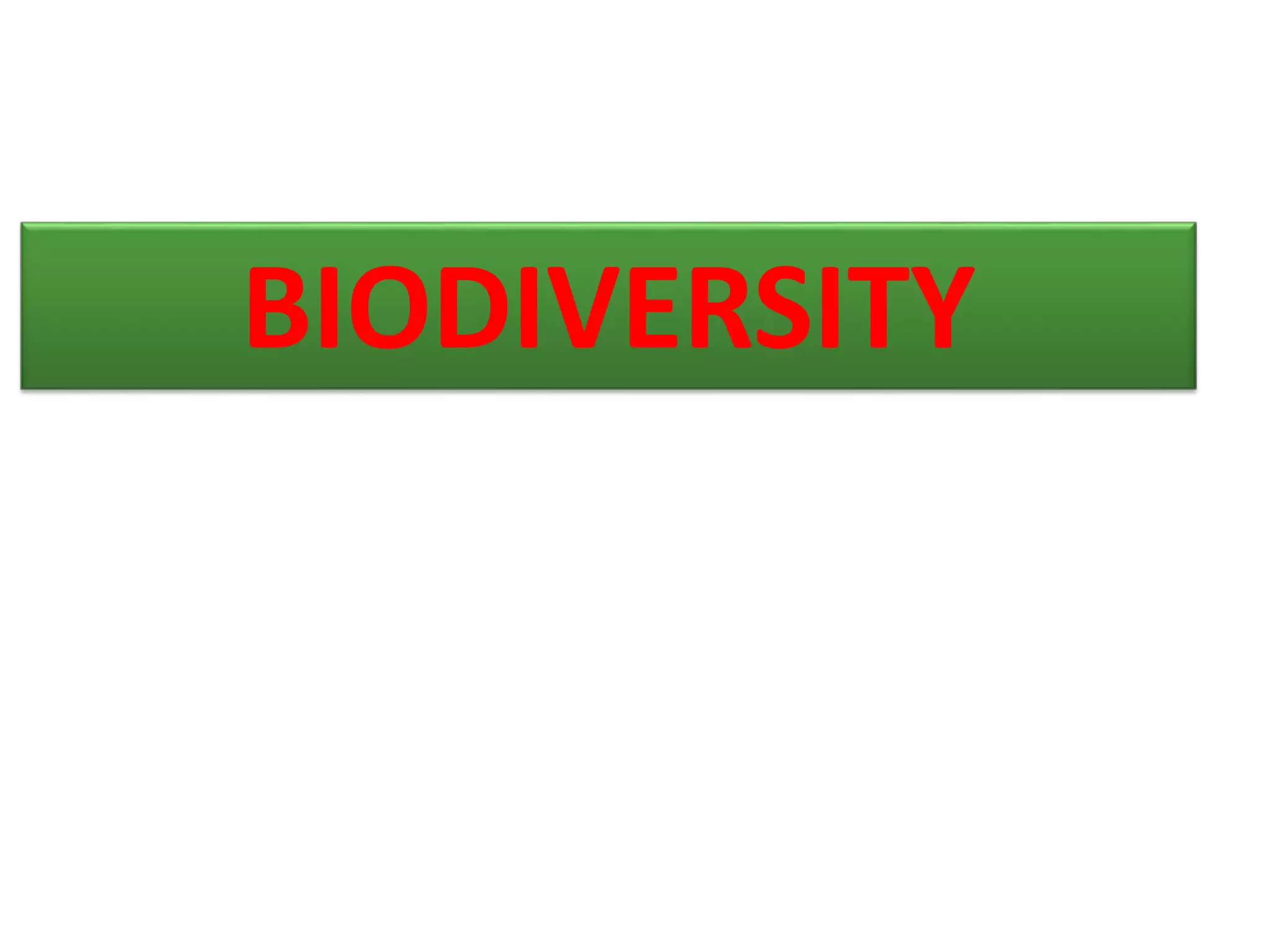 Biodiversity | PPTX