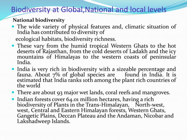 Biodiversity (Environmental Science) | PPTX