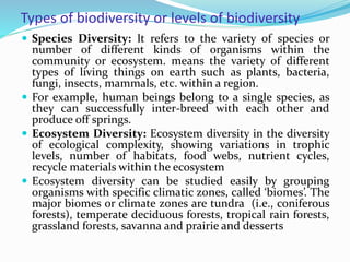 Biodiversity (Environmental Science) | PPTX