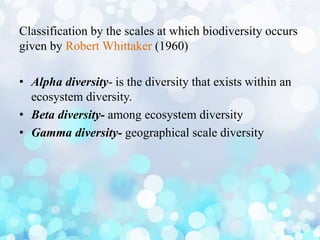 Biodiversity attributes | PPTX