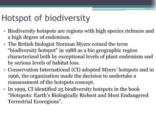 Biodiversity and it's conservation | PPT