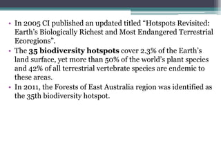Biodiversity and it's conservation | PPT