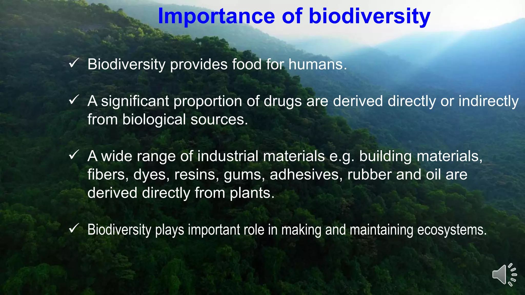 Biodiversity and its importance | PPTX