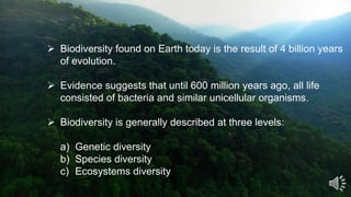 Biodiversity and its importance | PPTX