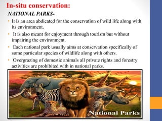 Biodiversity and its Conservation methods | PPTX