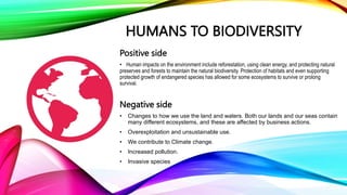 Biodiversity.pptx for scuence technology and society | PPTX