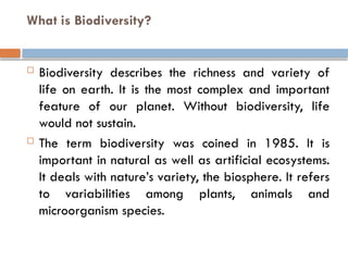 Biodiversity Power Point Presentation... | PPTX
