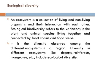 Biodiversity Power Point Presentation... | PPTX