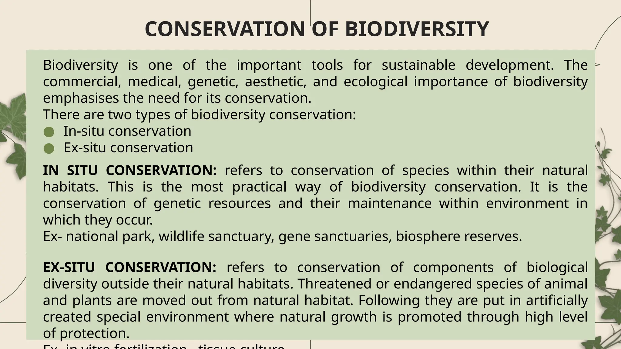 BIODIVERSITY OF ECOSYSTEM AND ITS CONSERVATION | PPTX