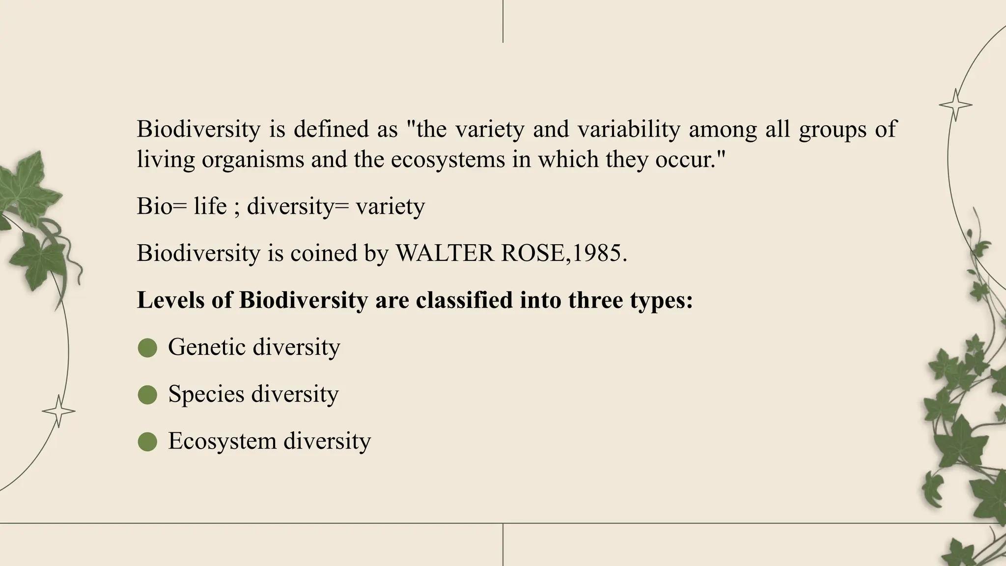 BIODIVERSITY OF ECOSYSTEM AND ITS CONSERVATION | PPTX