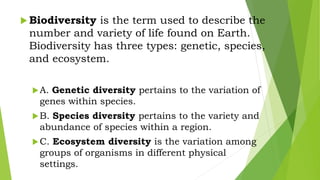 BIODIVERSITY-AND-EVOLUTION.pptx | Geology | Science