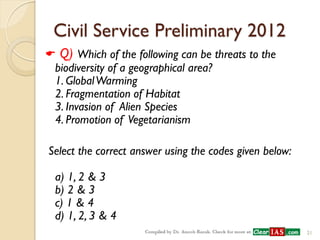 Biodiversity: Basics - By ClearIAS.com