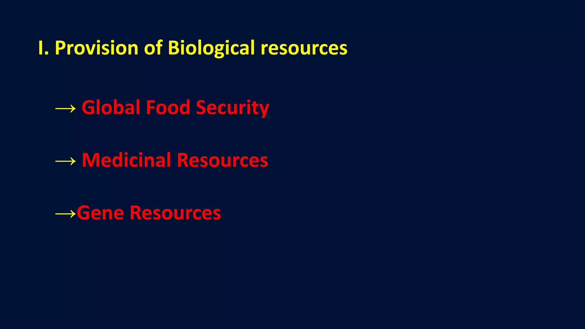 Biodiversity concepts, levels and values | PPTX