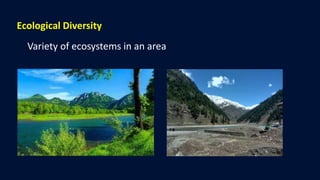 Biodiversity concepts, levels and values | PPTX