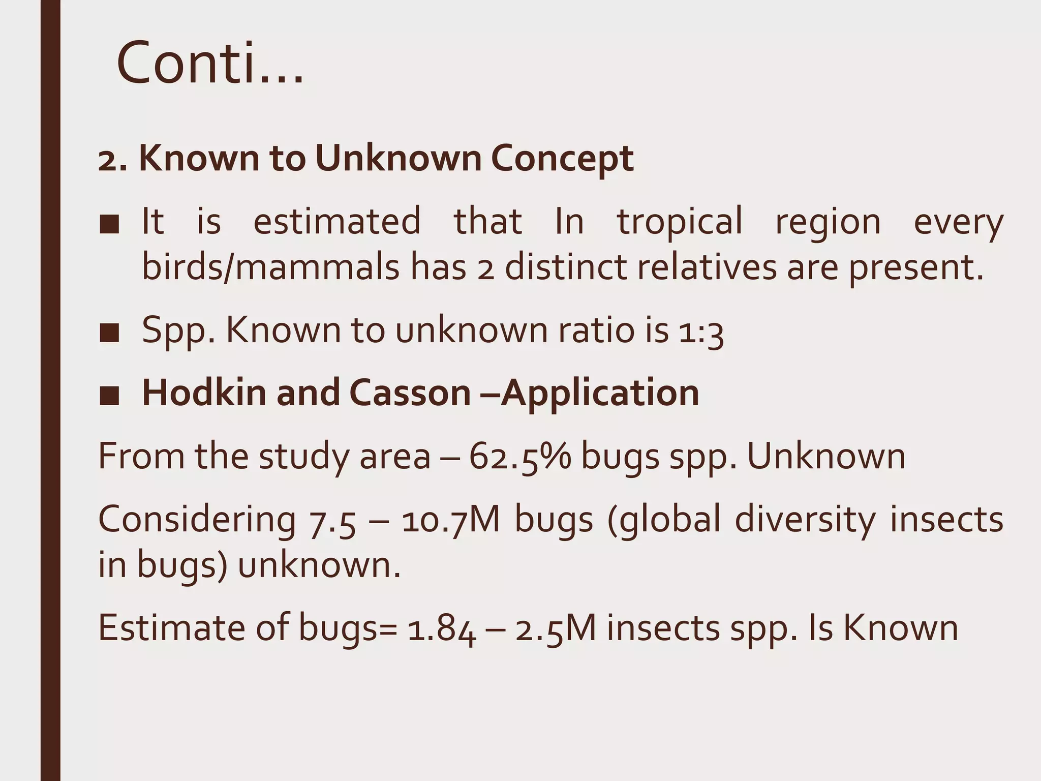 Biodiversity history,levels,estimate. | PPTX