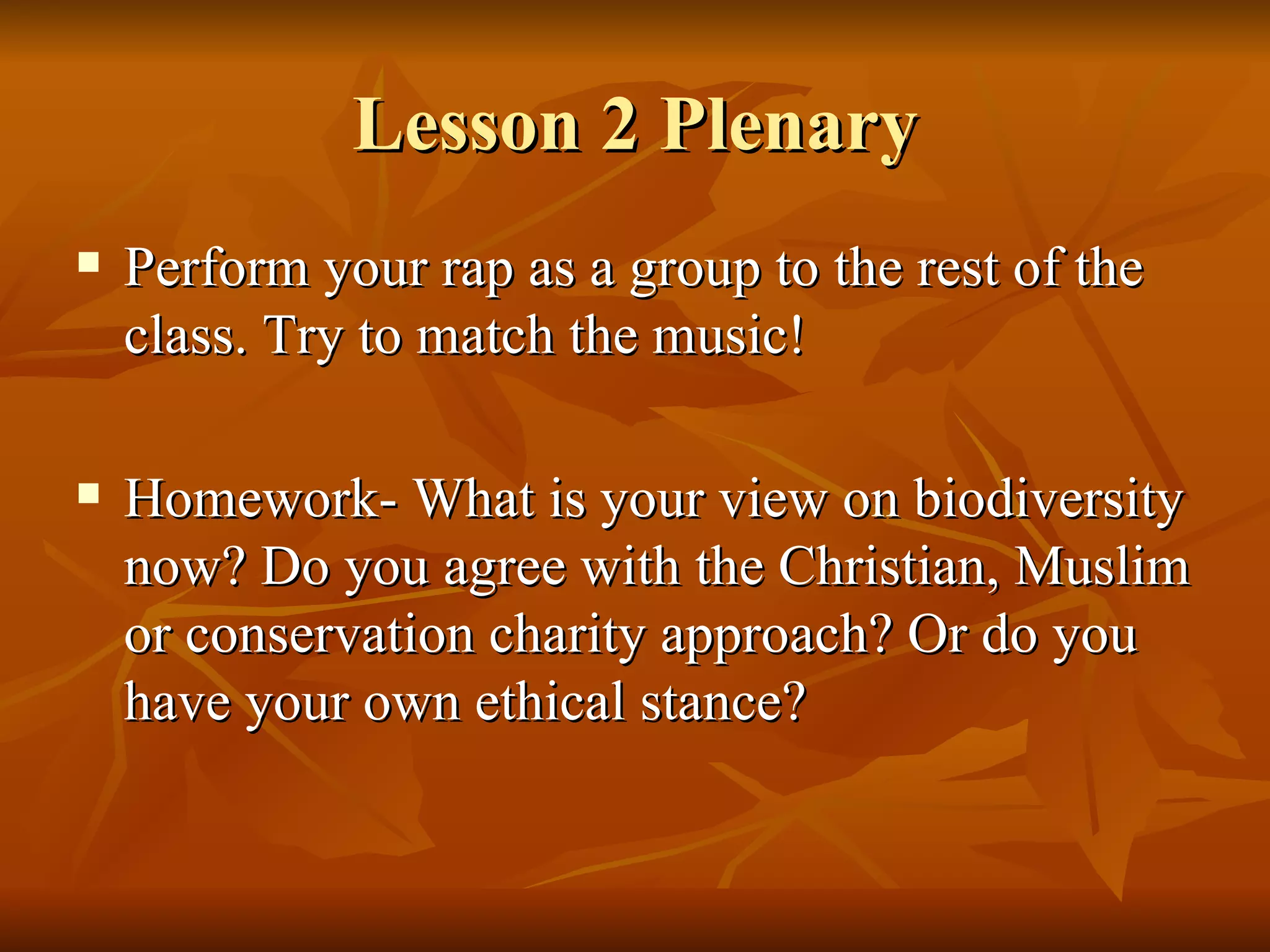 Biodiversity Rap | PPT