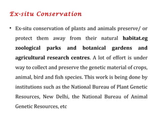 Bio diversity conservation | PPT