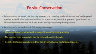 Biodiversity and its conservation | PPTX