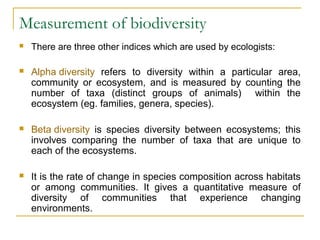 Biodiversity and its Conservation | PPT
