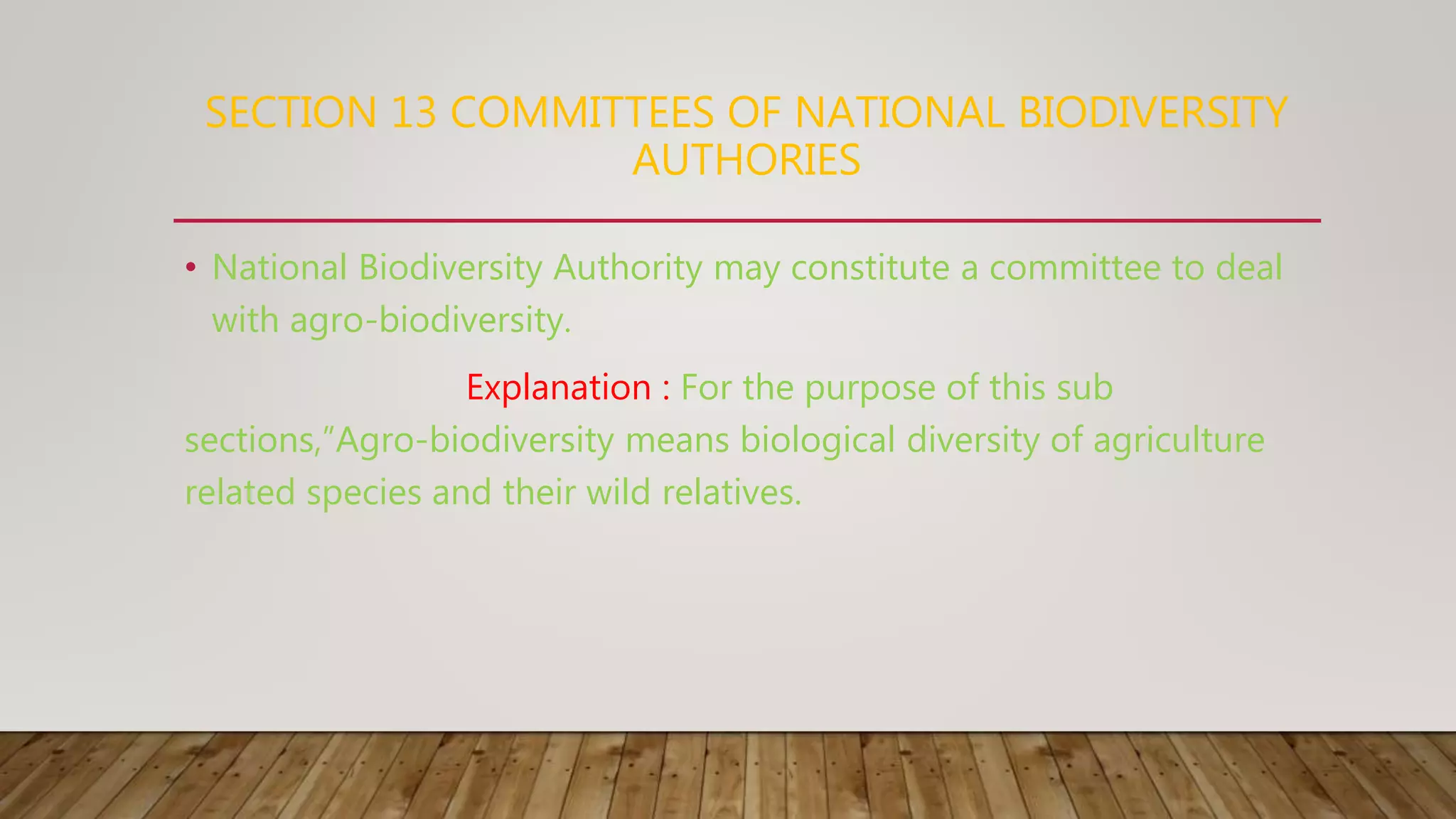 Biodiversity act 2002 | PPTX