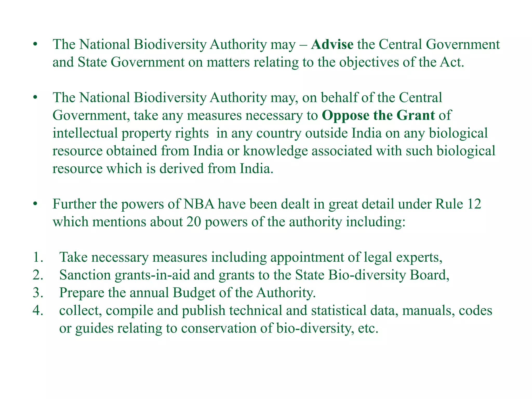 Biodiversity act, 2002 ppt | PPTX