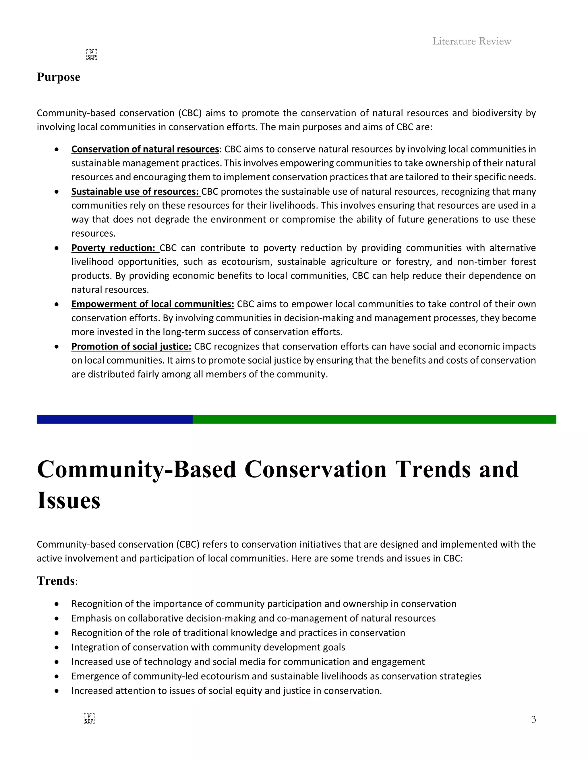 Community-based Conservation | DOCX
