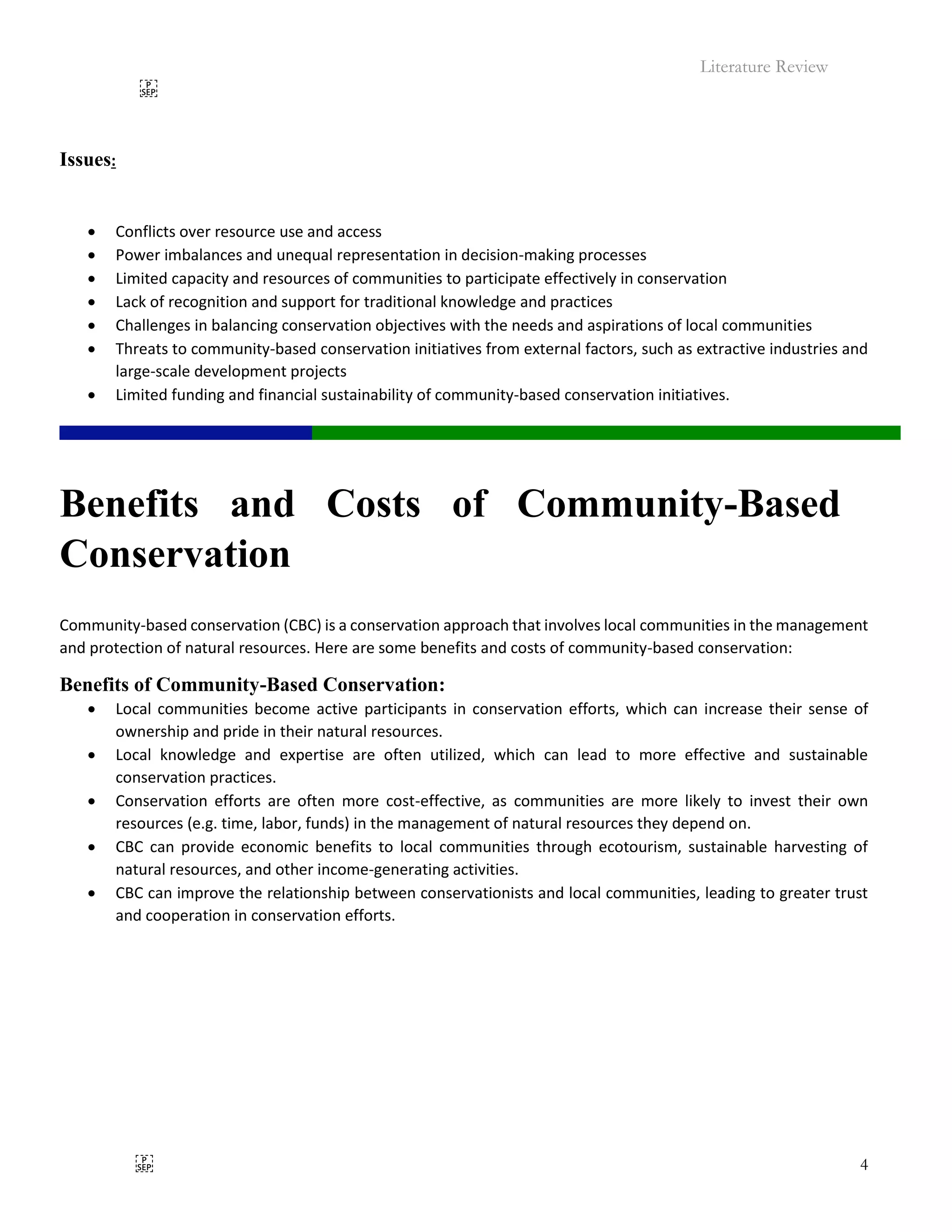 Community-based Conservation | DOCX