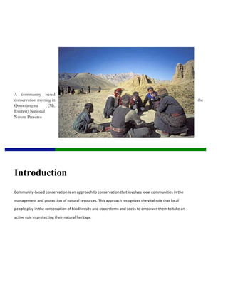 Community-based Conservation | DOCX