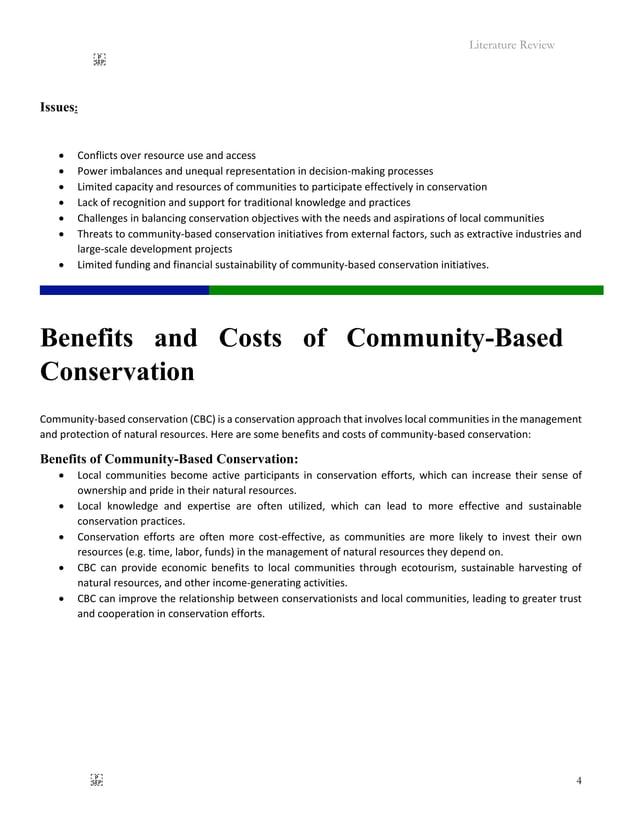 Community-based Conservation | DOCX | Environment | Science