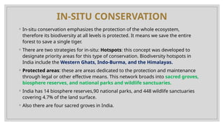 biodiversity and conservation. by Srimaathangi | PPTX
