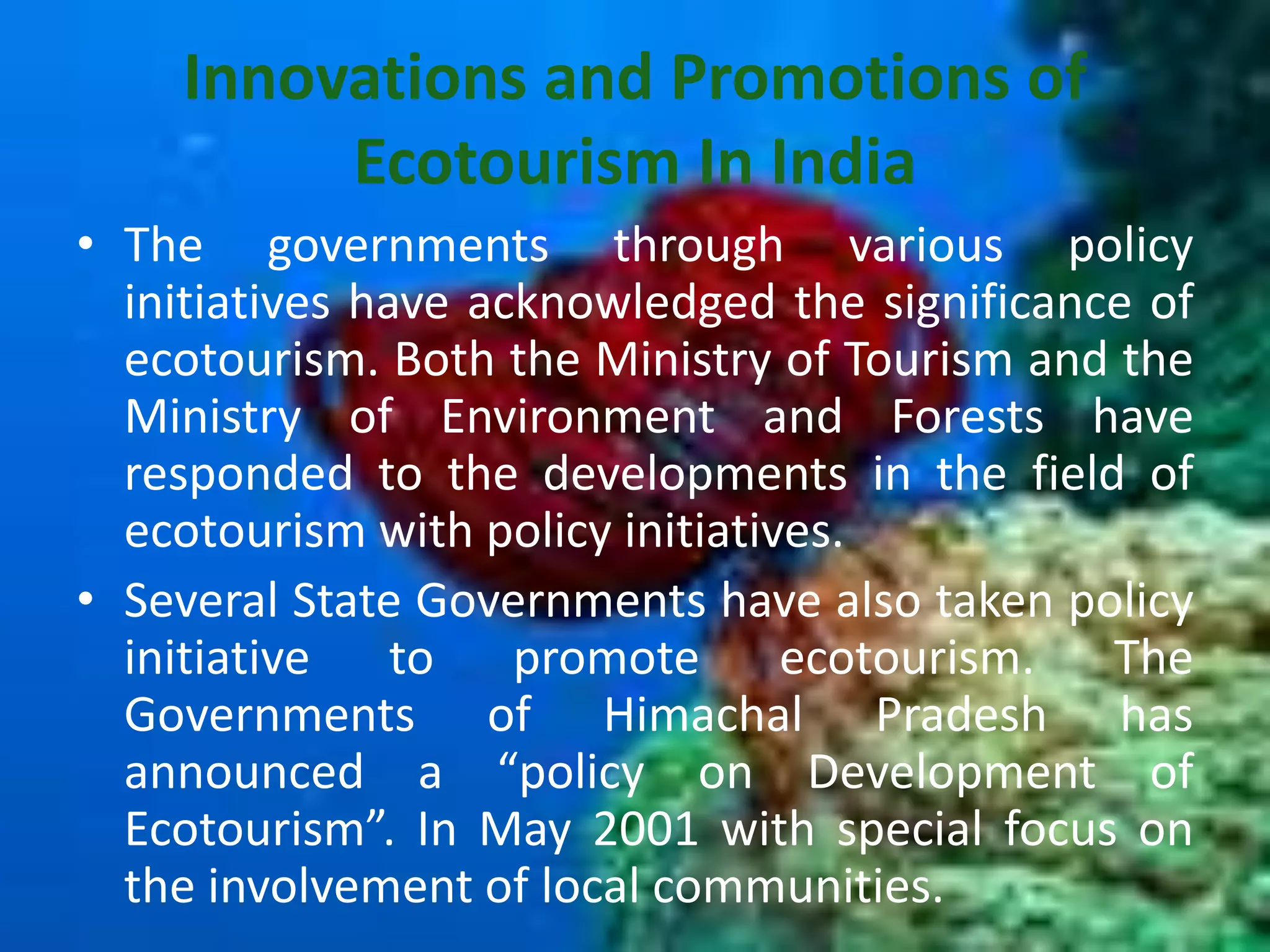 Biodiversity and eco tourism | PPTX