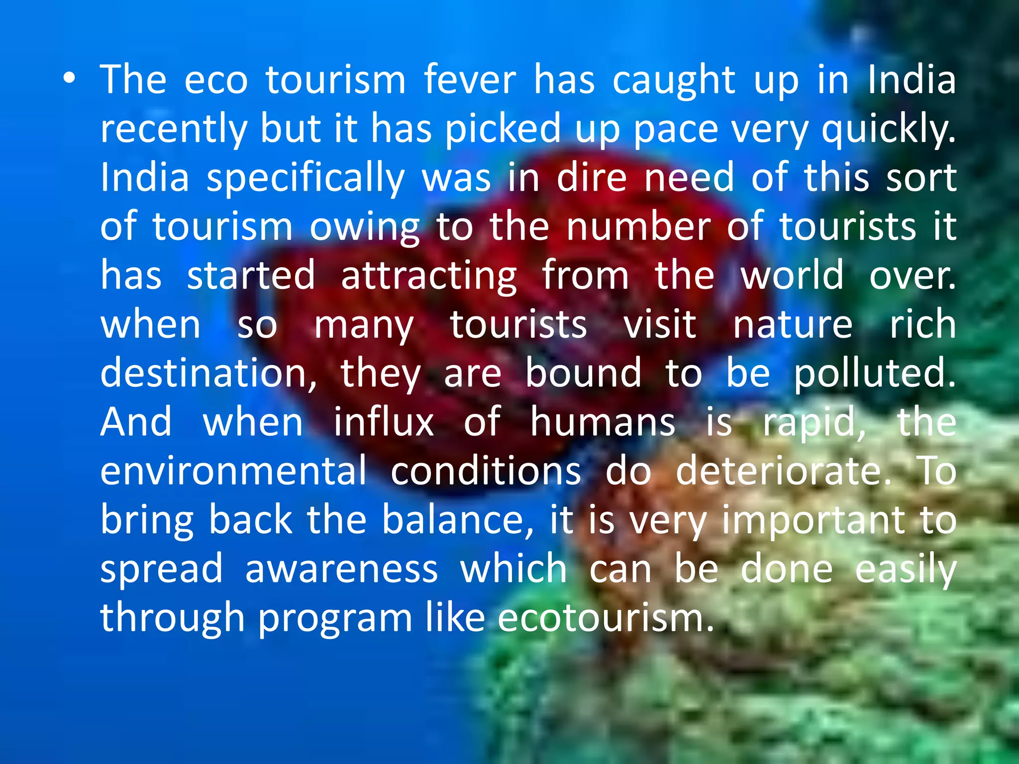 Biodiversity and eco tourism | PPTX
