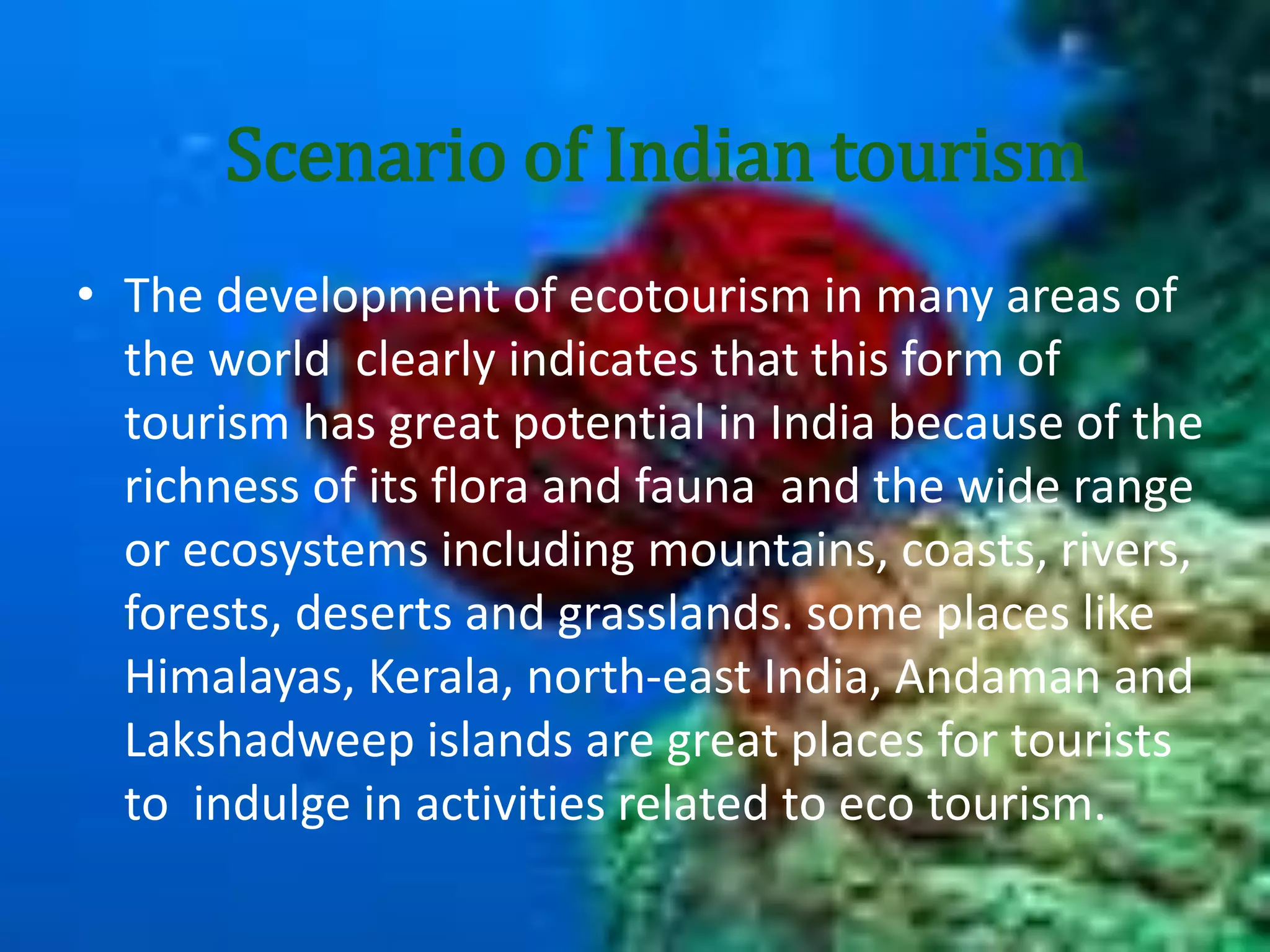 Biodiversity and eco tourism | PPTX