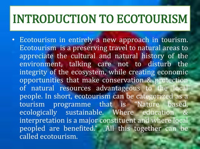 Biodiversity and eco tourism | PPTX | Travel Locations | Travel
