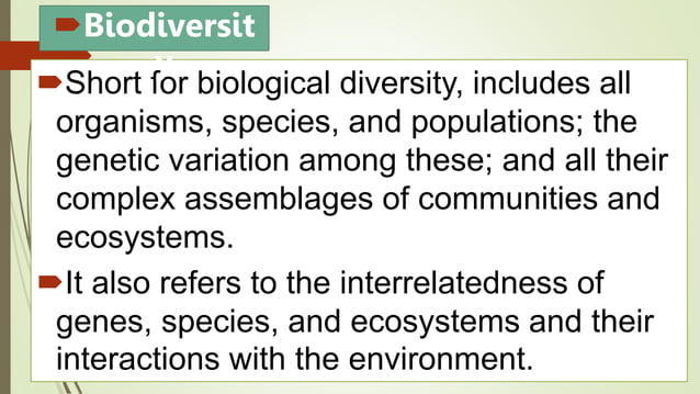 Biodiversity and Ecosystem .pptx