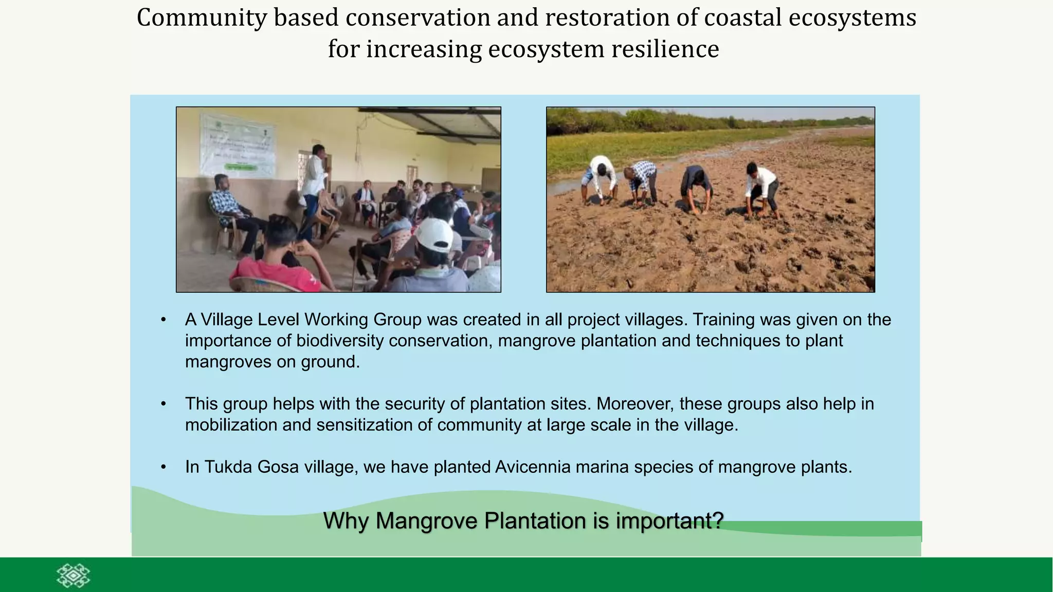 Biodiversity and Ecosystem-Based Climate Change Adaptation in Porbandar, India | PPT