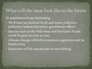 Biodiversity and Ecosystems Loss | PPTX