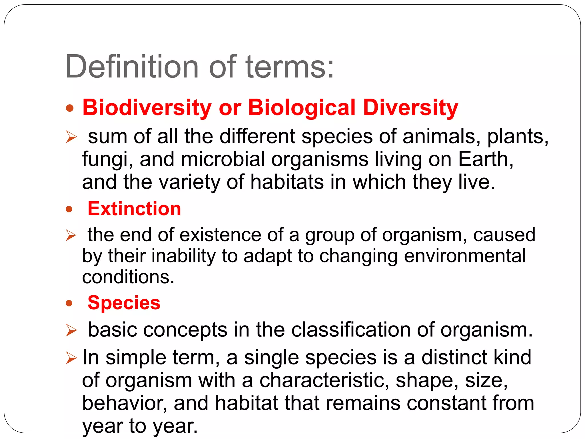 Biodiversity and Evolution | PPTX