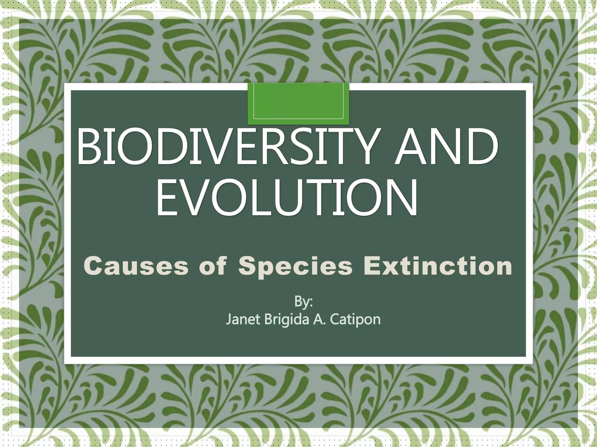 Biodiversity and evolution | PPTX