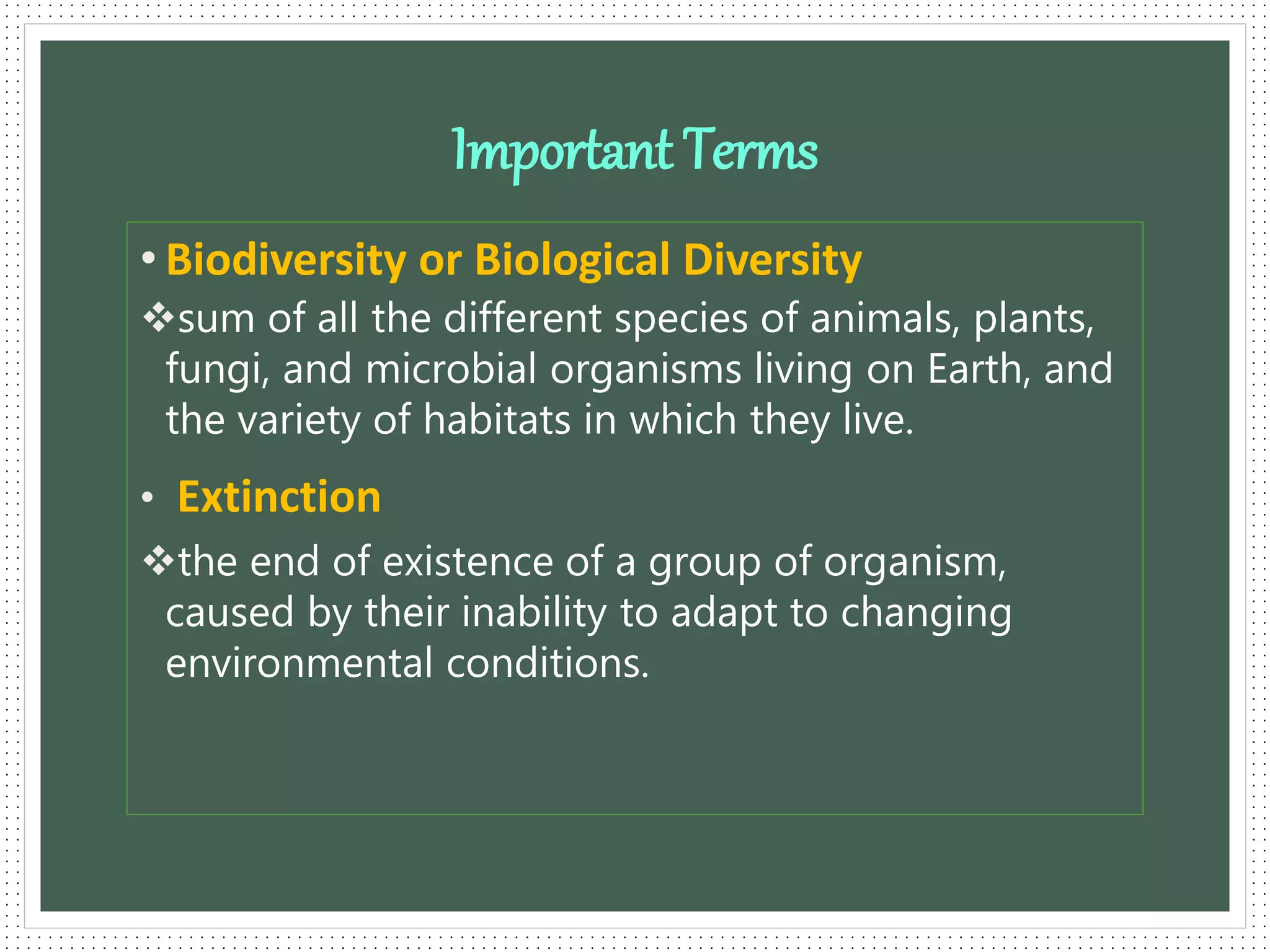 Biodiversity and evolution | PPTX