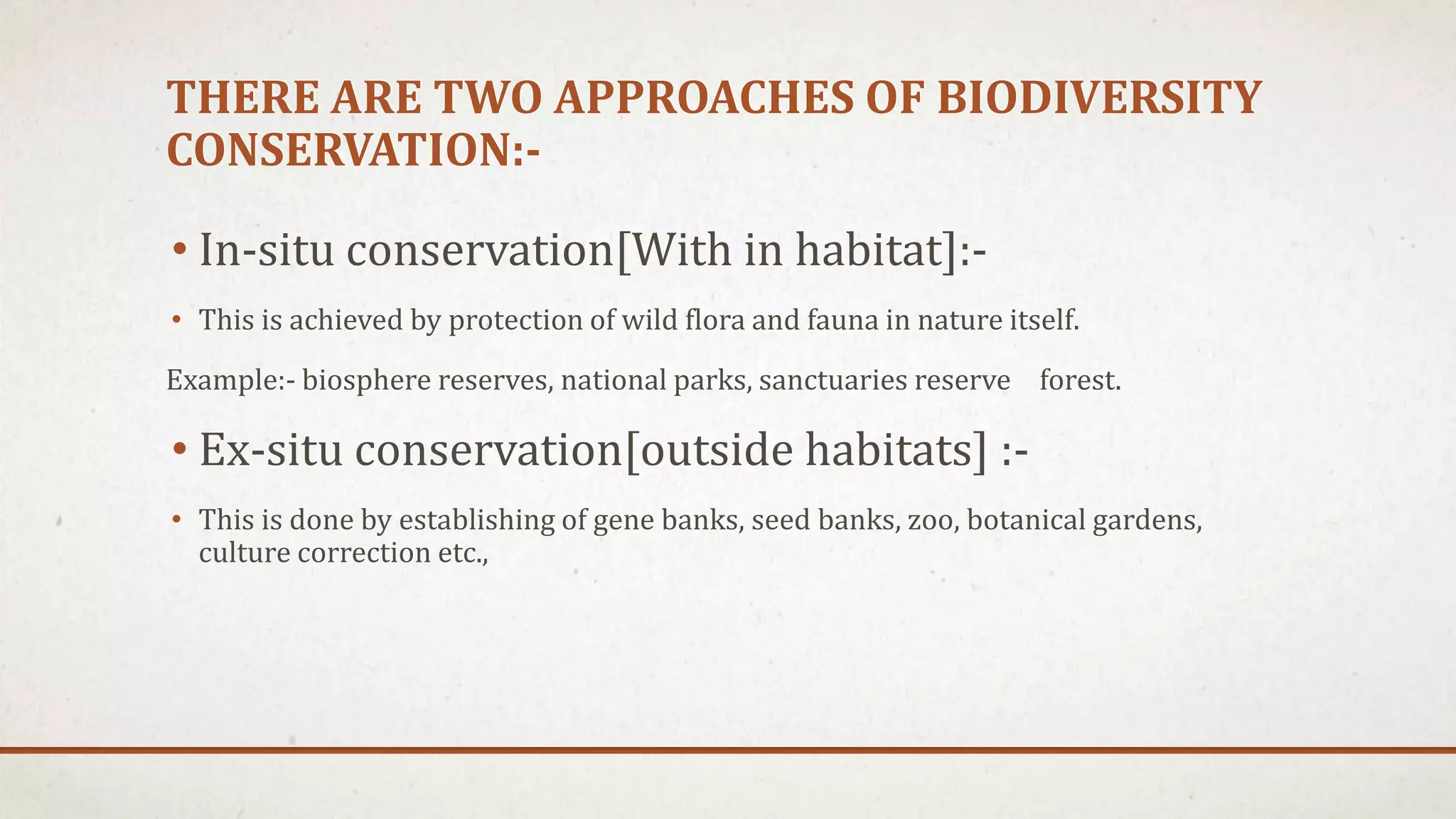 Biodiversity and its conservation | PPTX