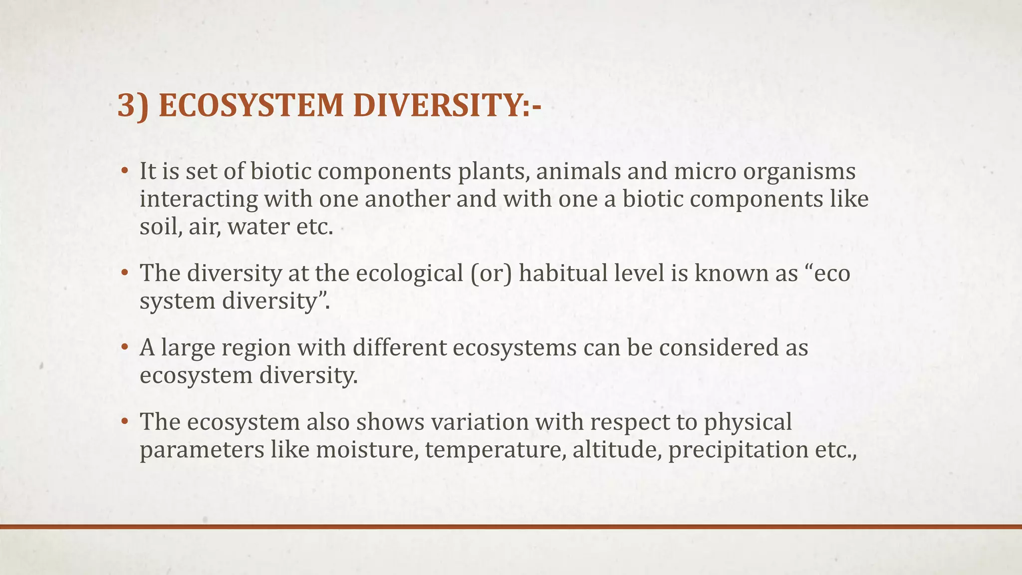 Biodiversity and its conservation | PPTX