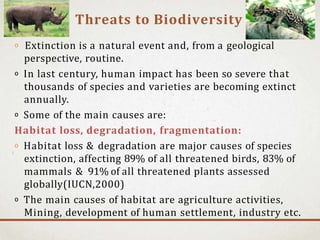 Biodiversity and its conservation | PPTX