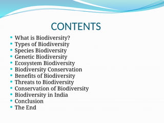Biodiversity and it's types seminar report .pptx
