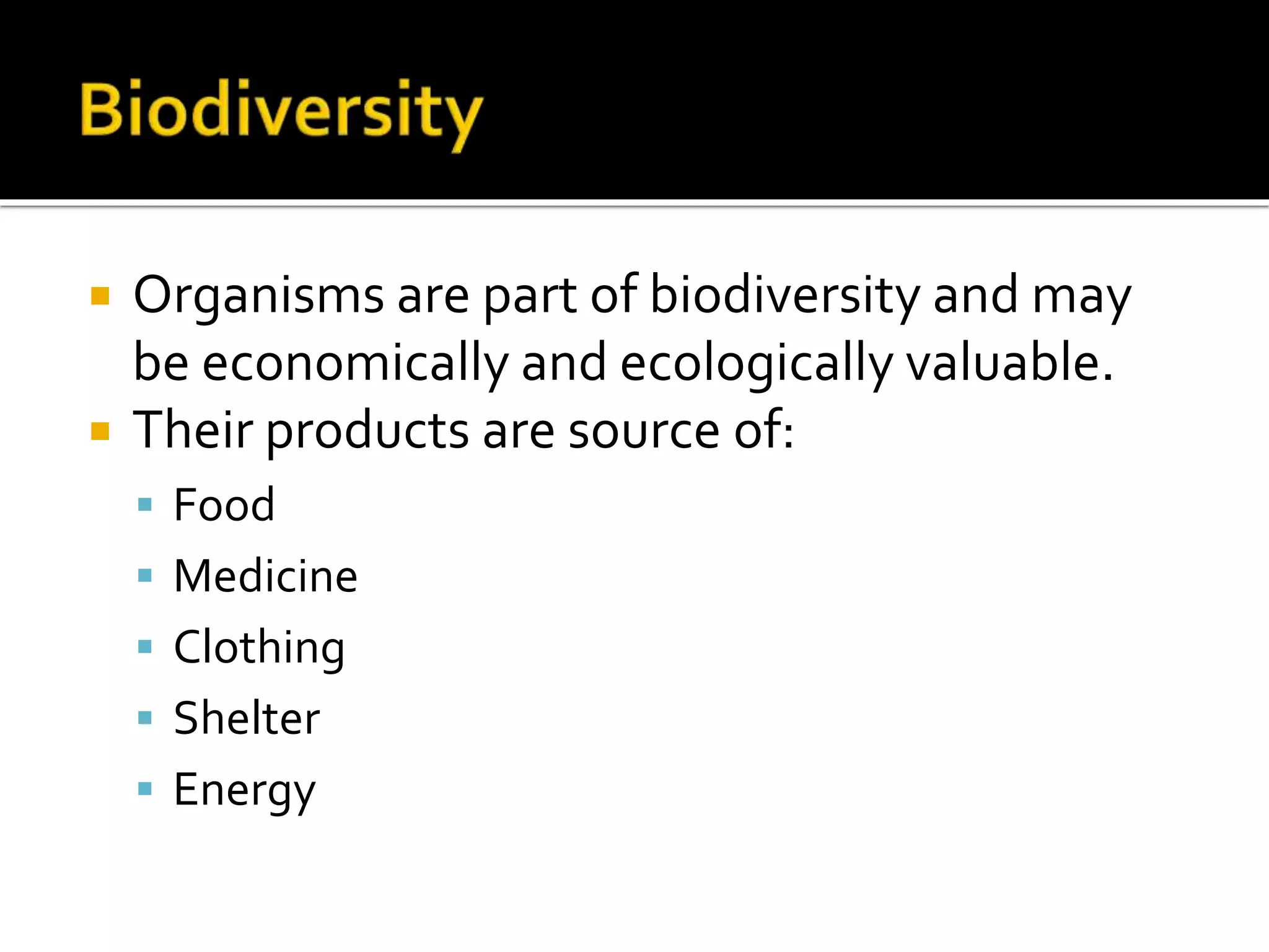 Biodiversity and stability | PPTX