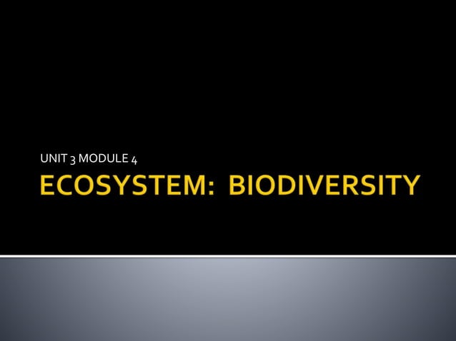 Biodiversity and stability | PPTX | Environment | Science