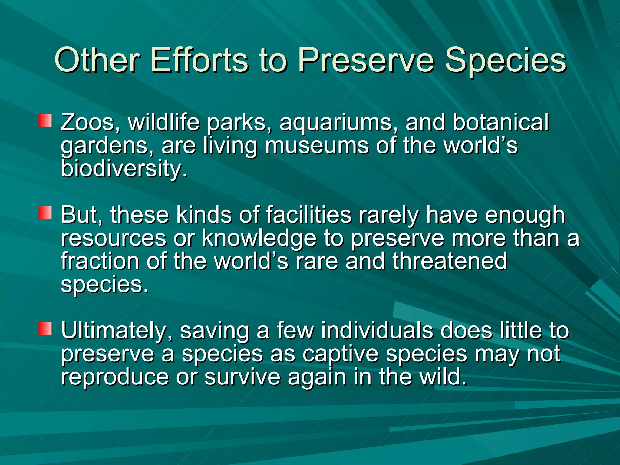 Biodiversity at risk | PPT