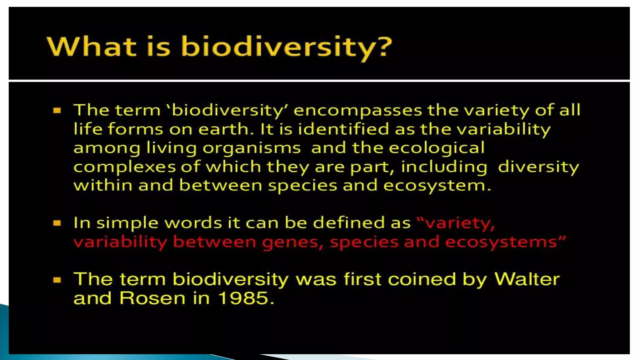 Biodiversity concept | PPT