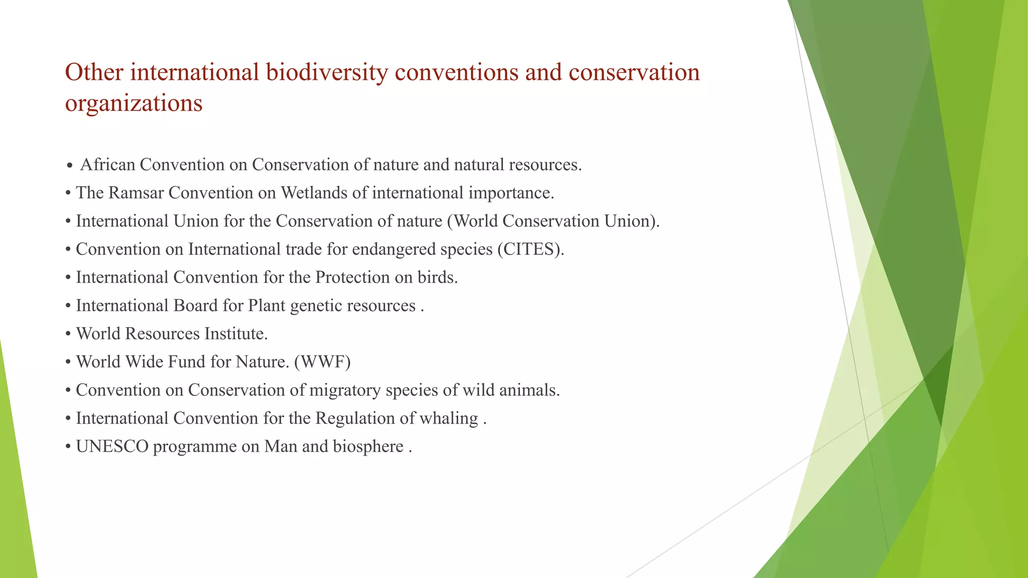 Biodiversity conservation | PPTX