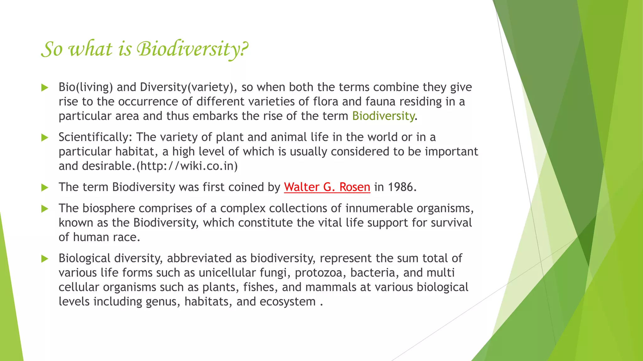 Biodiversity Conservation | PPTX